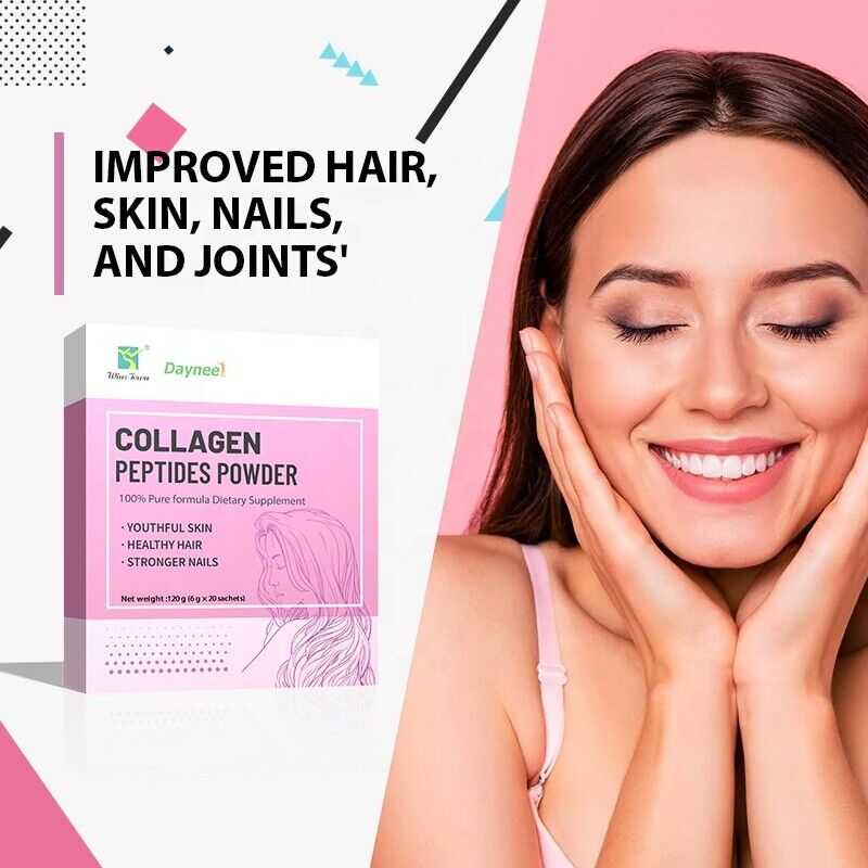 Collagen Peptides Powder Drink Whitening Glow Enzymes Proteins Powder ...